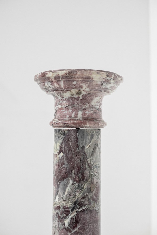 Mid-Century French Red Marble Column, 1950s for sale at Pamono