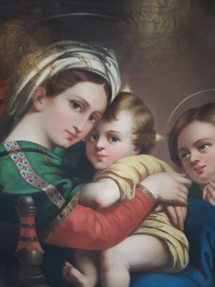 Madonna Della Chadia, 1800s, Oil on Canvas, Framed for sale at Pamono
