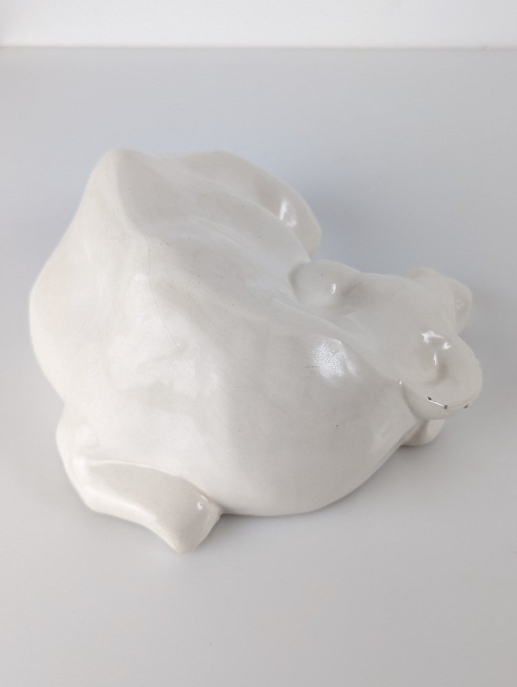 Elena Laverón, Resting Water Buffalo, 1980s, Ceramic for sale at Pamono