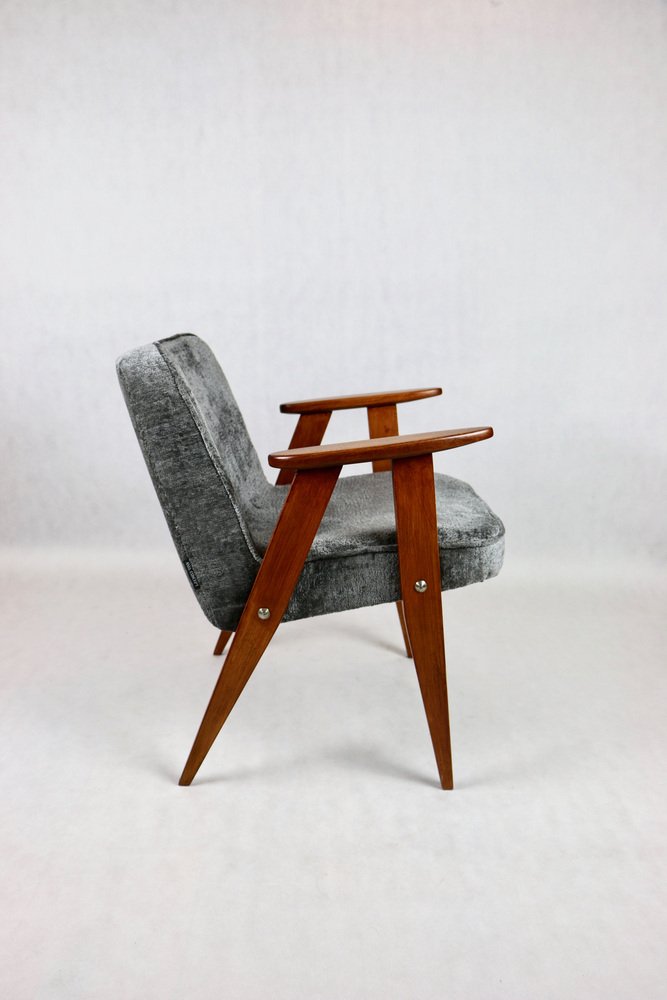 Vintage Grey 366 Easy Chair attributed to Józef Chierowski, 1970s for ...