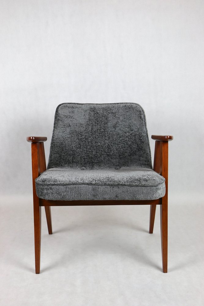 Vintage Grey 366 Easy Chair attributed to Józef Chierowski, 1970s for ...
