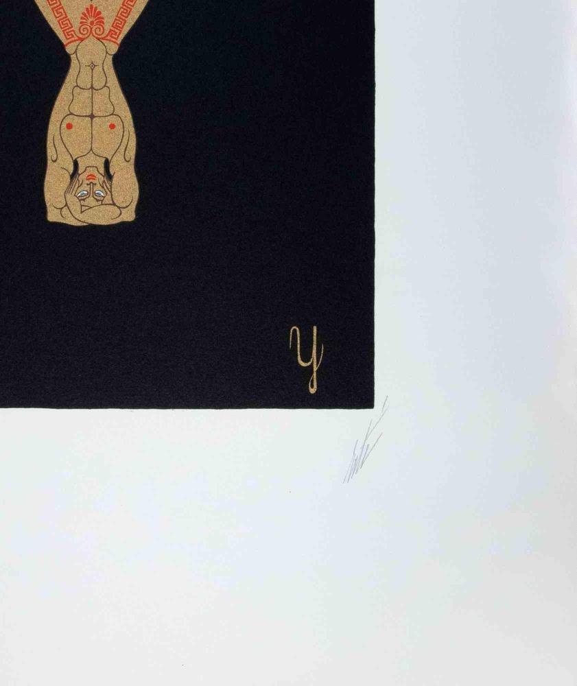 Erté, Letter Y, 1976, Lithograph and Screen Print for sale at Pamono