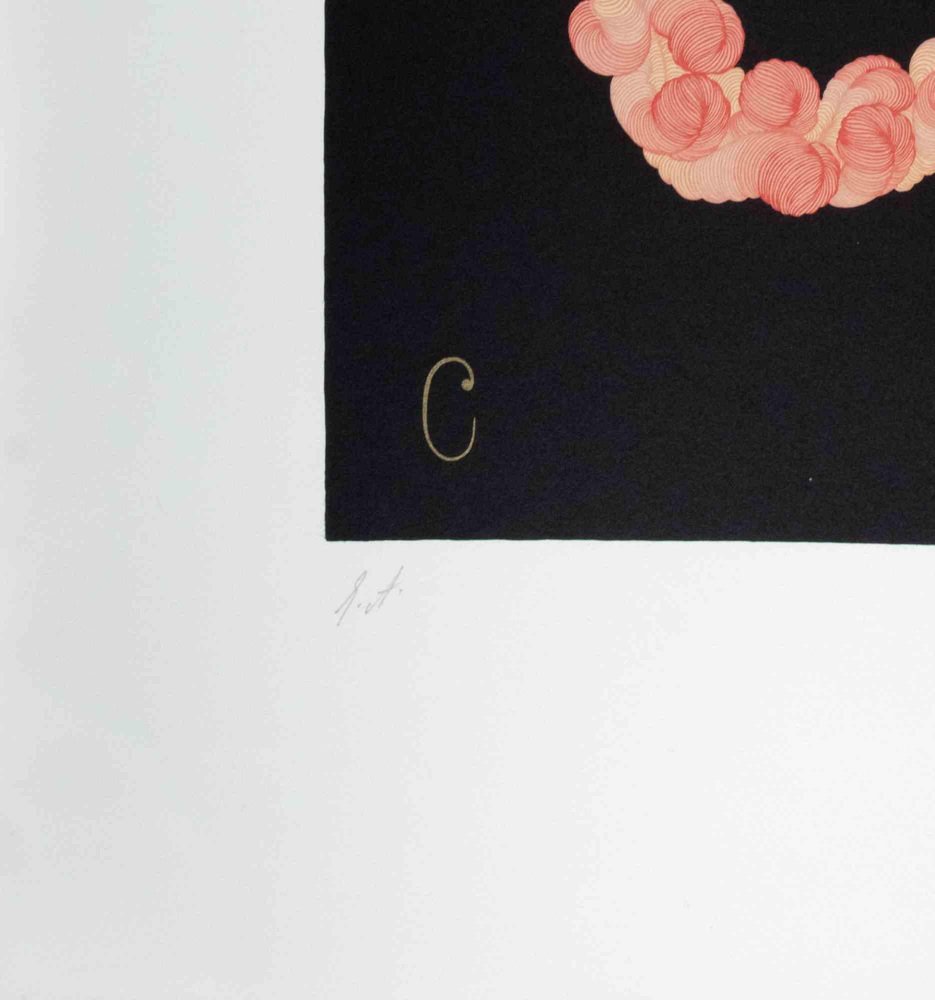 Erté, Letter C, 1976, Lithograph and Screen Print for sale at Pamono