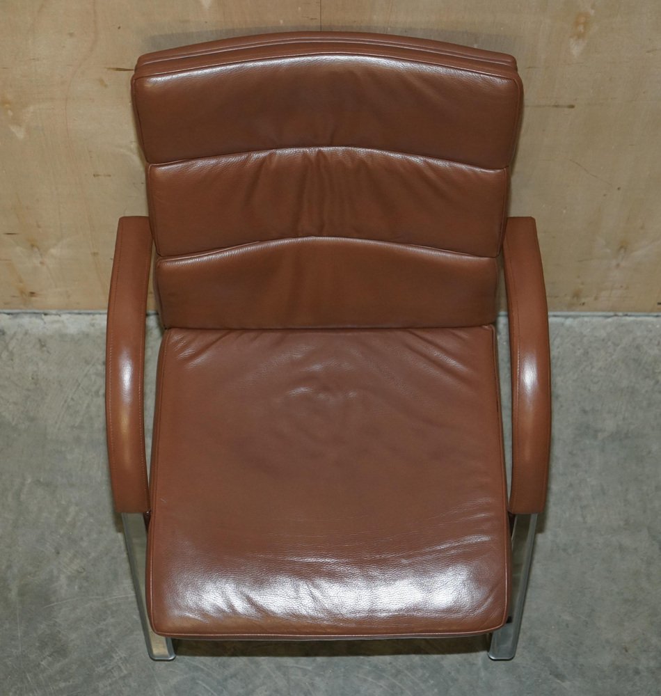 Orion Chair in Tan Brown Leather from William Hands Orion for sale at ...