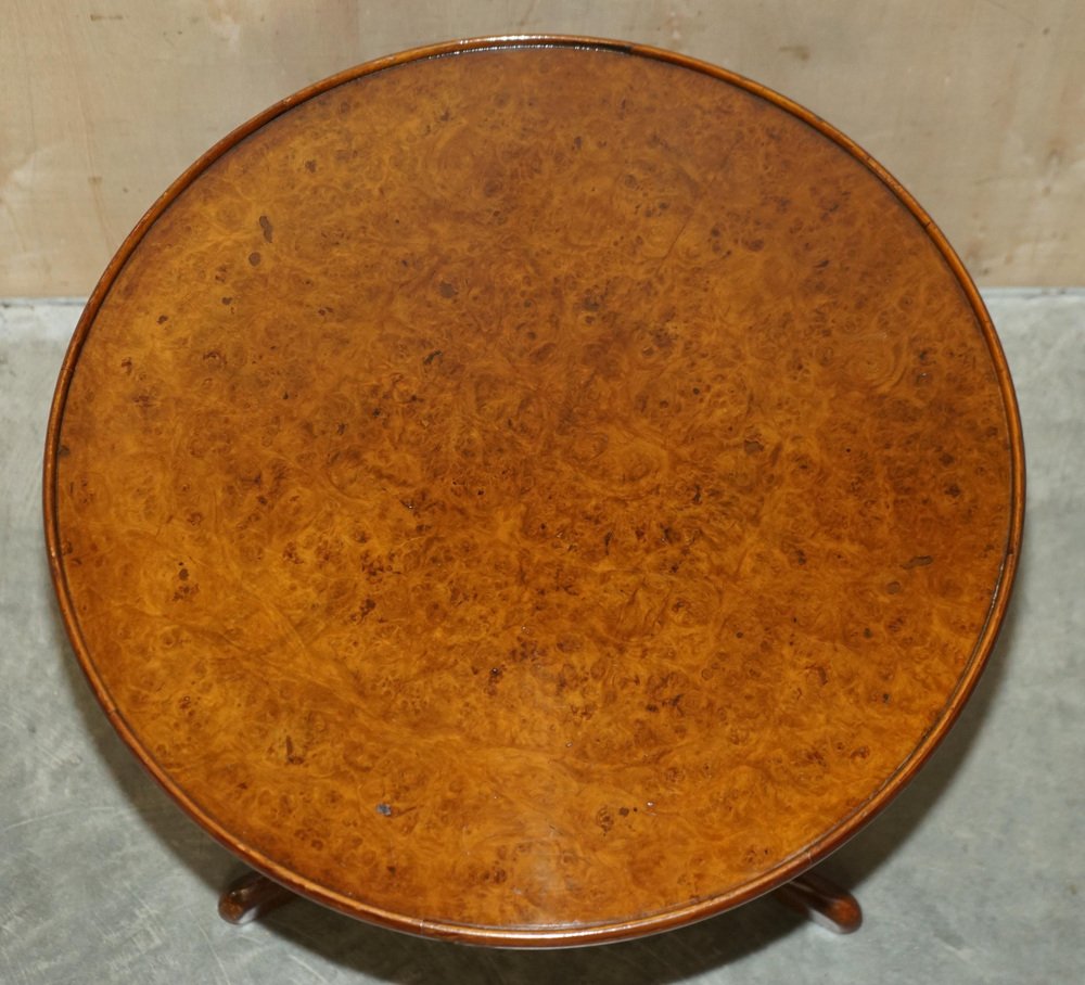 Victorian Hand-Carved Pollard Oak Table for sale at Pamono