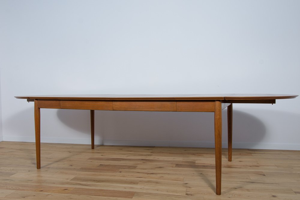 Mid-Century Danish Extendable Dining Table in Teak, 1960s for sale at ...