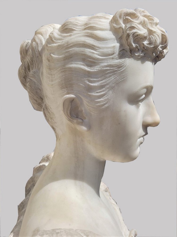 T Waldo Story, Bust of Lady, 1894, Marble for sale at Pamono