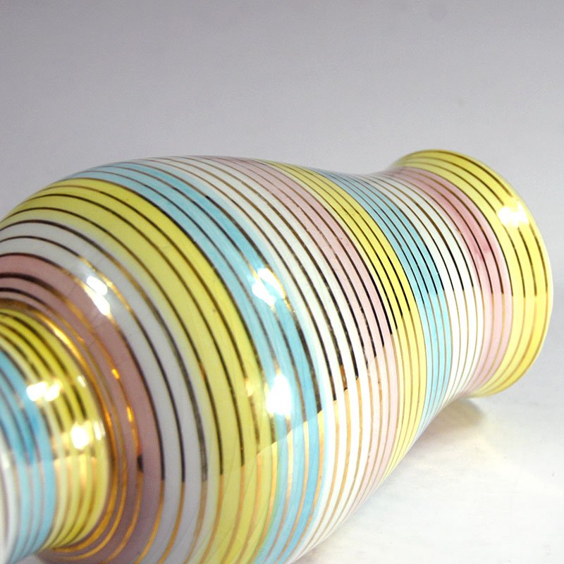 Italian Ceramic Line Vase Casa from Sorrento, 1950s for sale at Pamono