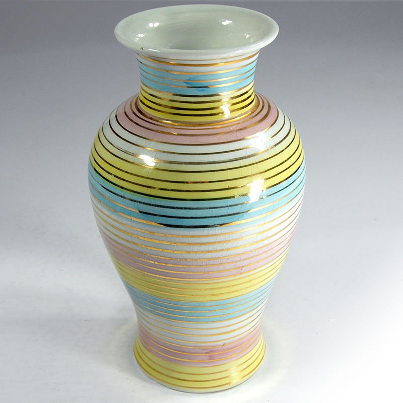 Italienische Keramik Line Vase Casa von Sorrento, 1950er bei Pamono kaufen