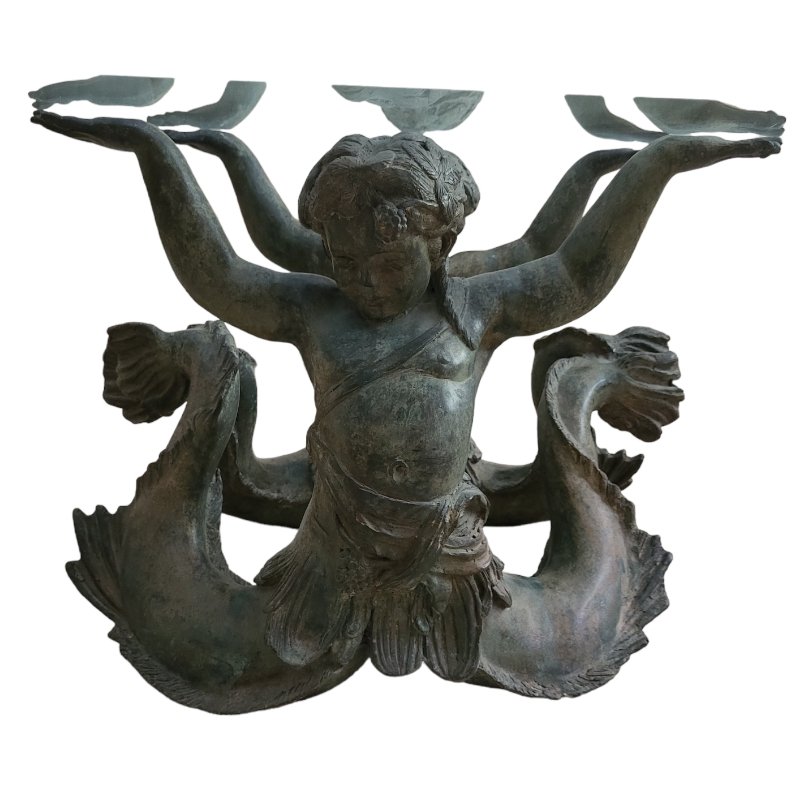 Neoclassical Italian Bronze Putti Di Sea Mermaid Coffee Table for sale ...