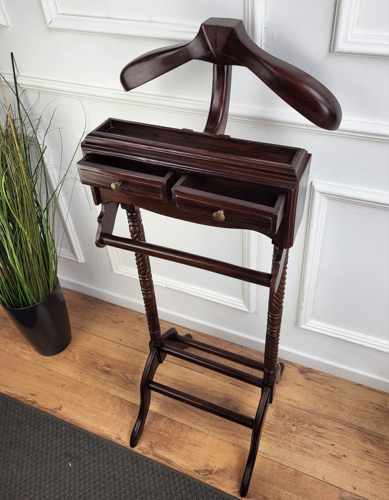 Italienischer Mid-Century Hollywood Regency Stummer Diener aus Holz von ...