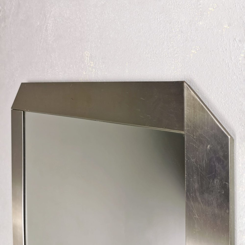 Vintage Rectangular Mirror in Steel Frame from Valenti, 1970s for sale ...