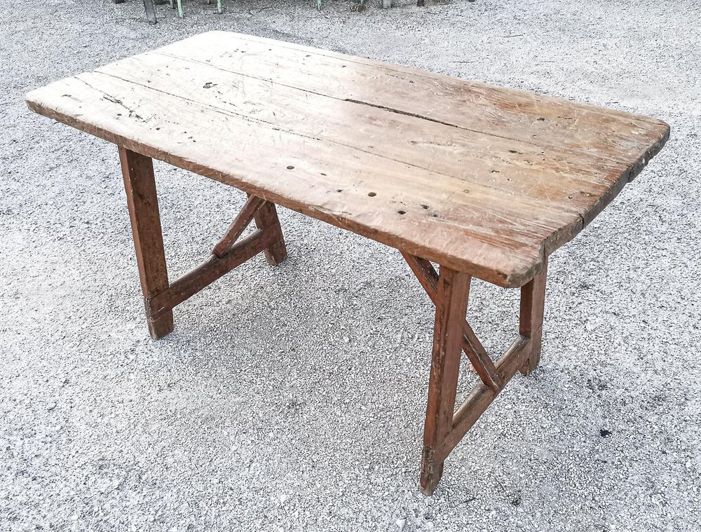 Rustic Wooden Table, 1900s for sale at Pamono