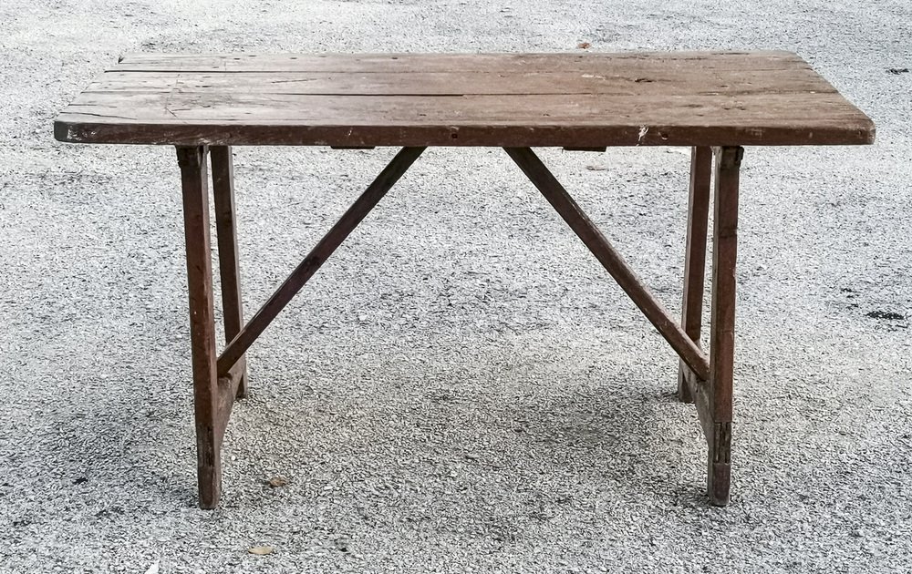 Rustic Wooden Table, 1900s for sale at Pamono