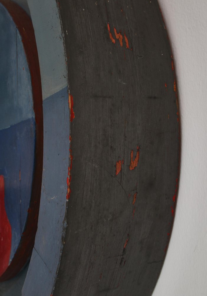 Painted Wood Wall Mounted Object from Erik Lagoni Jakobsen, Denmark ...