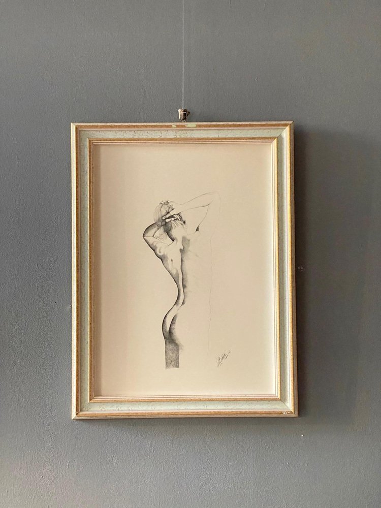 Nu de dos, 1978, Ink Drawing for sale at Pamono