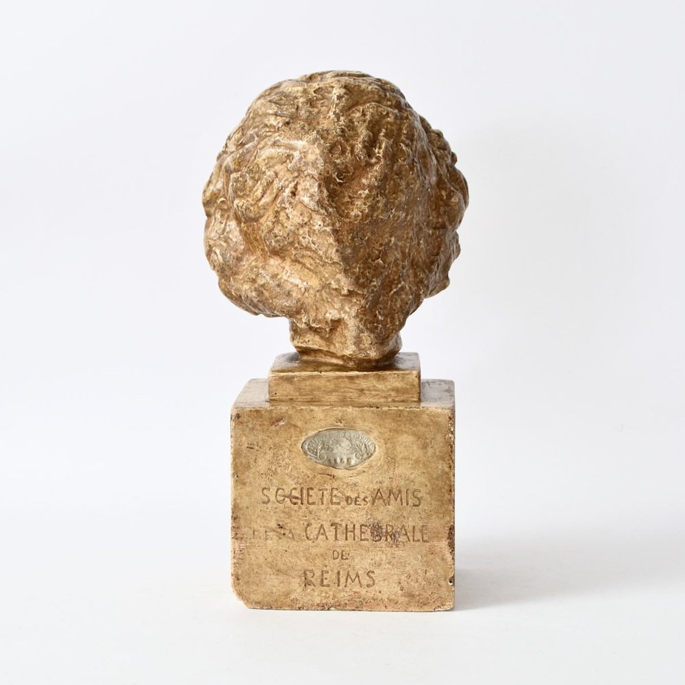 Antique Plaster Head of a Smiling Angel from Musée Du Louvre, 1890s for ...