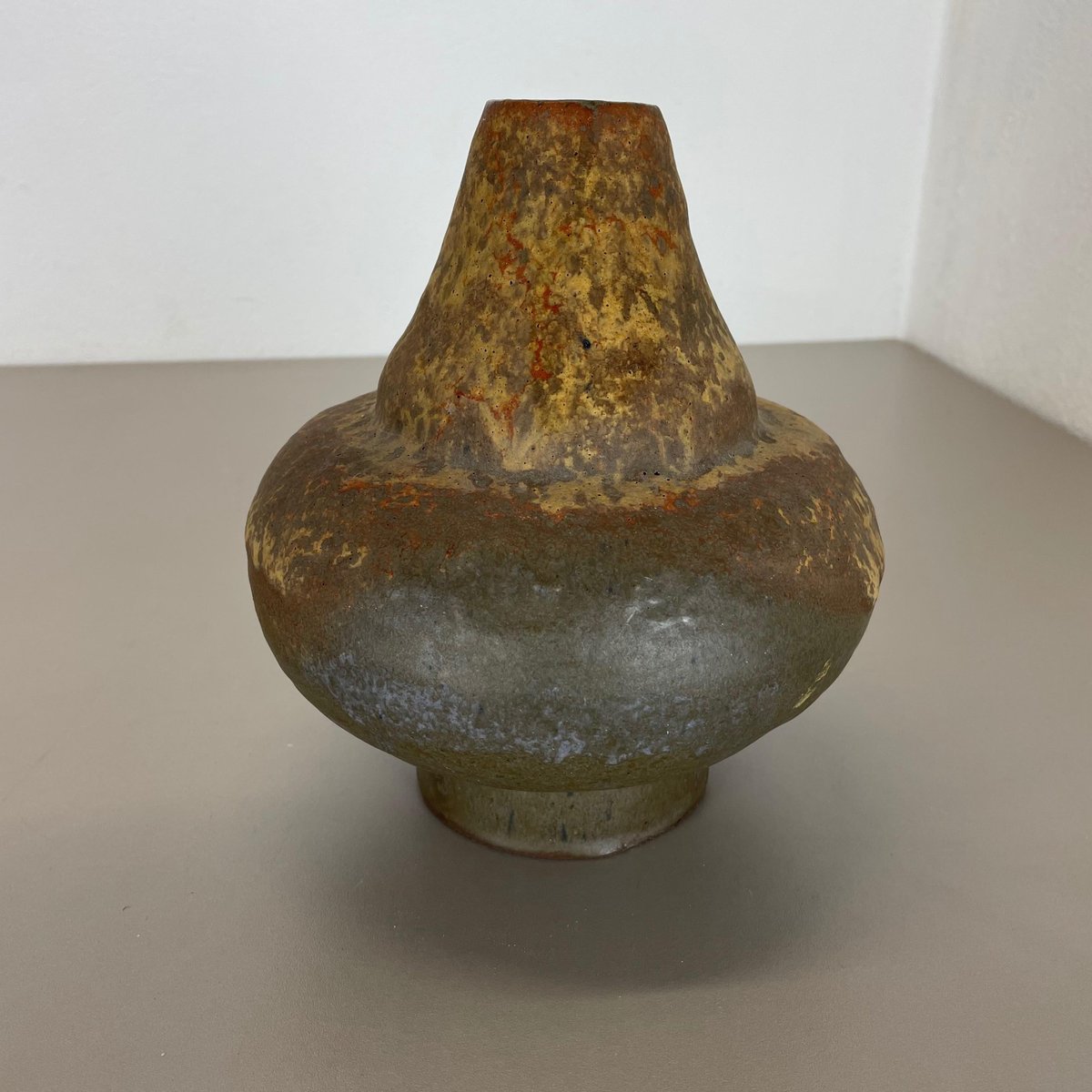 Super Pottery Fat Lava Multi-Color 816-1 Vase attributed to Ruscha ...