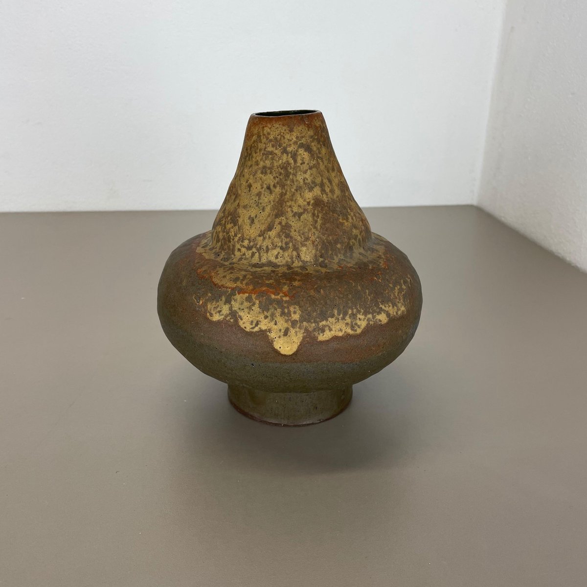 Super Pottery Fat Lava Multi-Color 816-1 Vase attributed to Ruscha ...