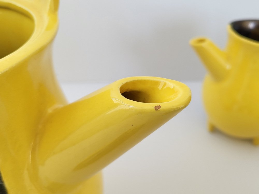 Vintage Two-Tone Ceramic Luc Coffee Service by Auguste Lucchesi ...