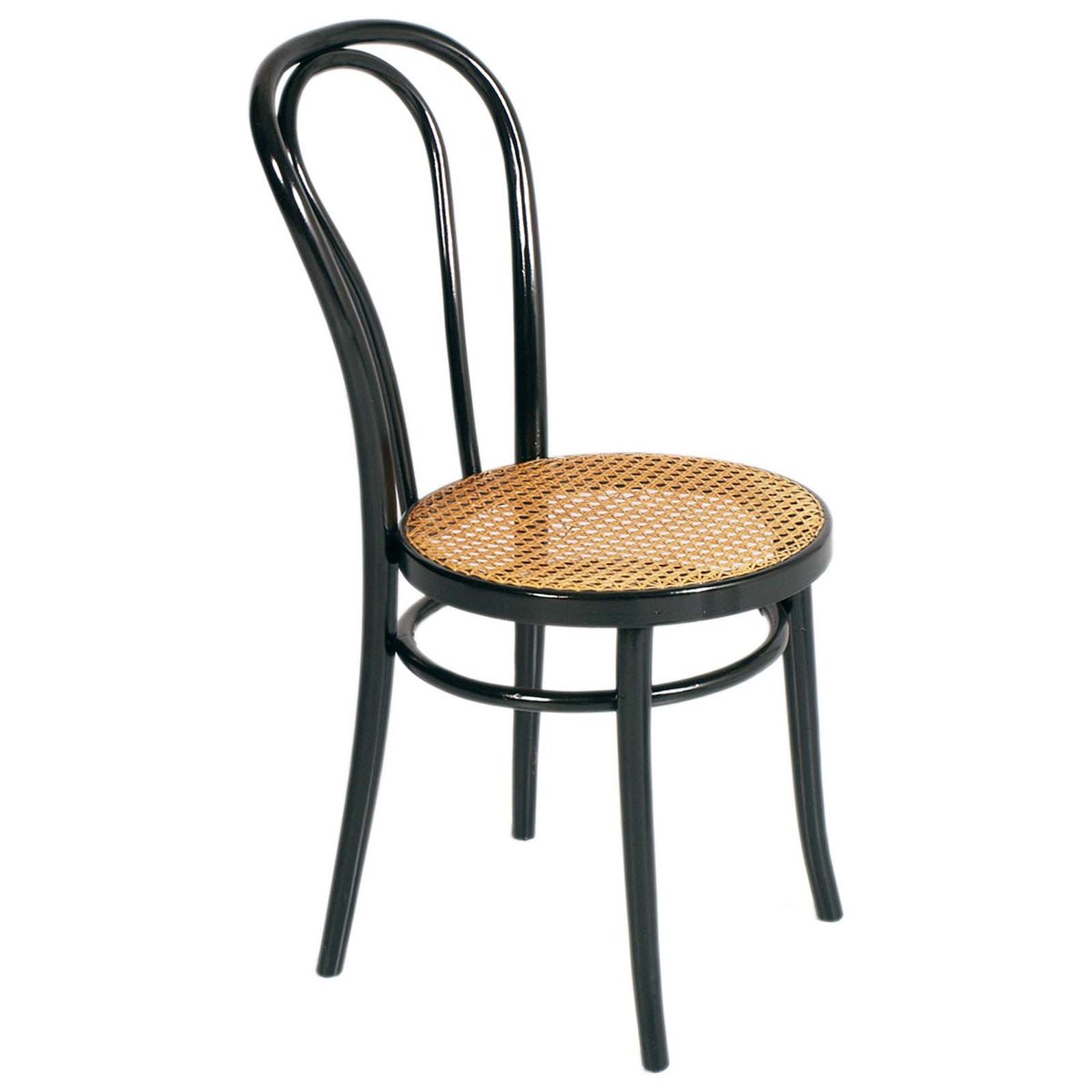 Chaises de Salle à Manger en Hêtre Courbé & Siège en Paille de Vienne par Michael Thonet pour ...