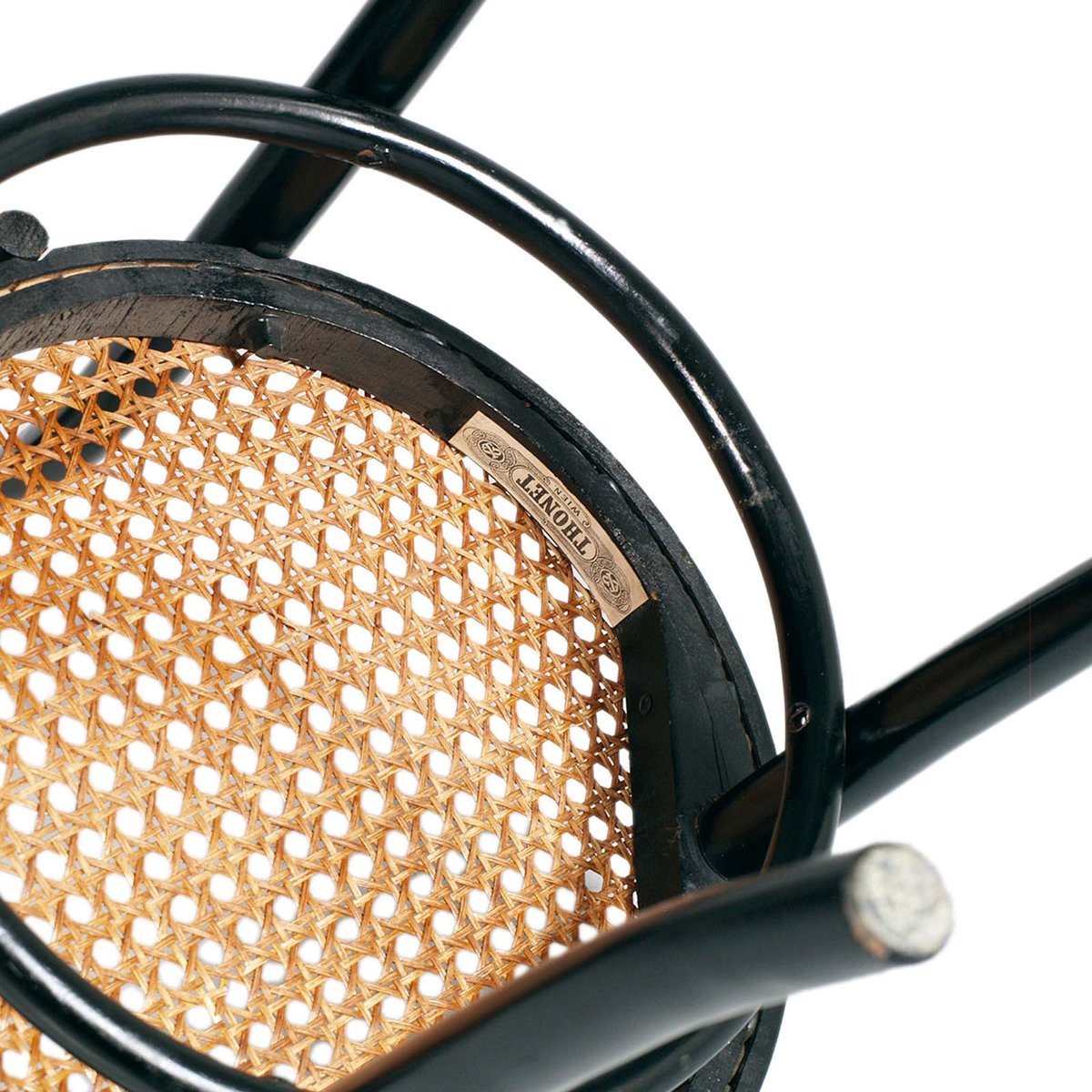 Chaises de Salle à Manger en Hêtre Courbé & Siège en Paille de Vienne ...