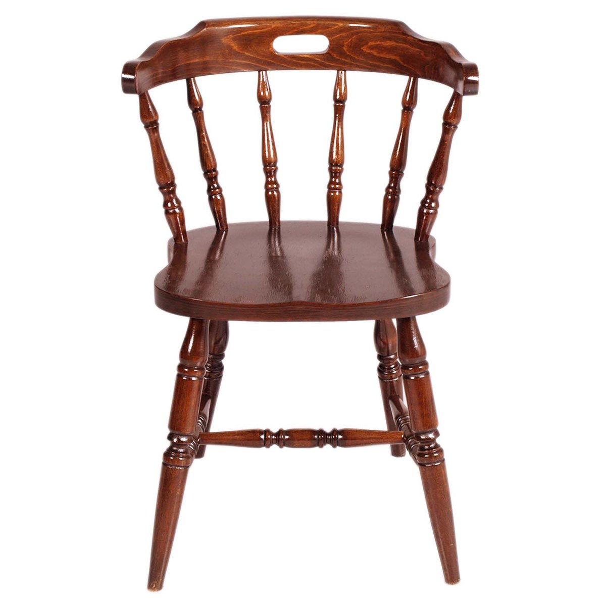Old America Style Chairs in Chestnut, 1950s, Set of 4 for sale at Pamono