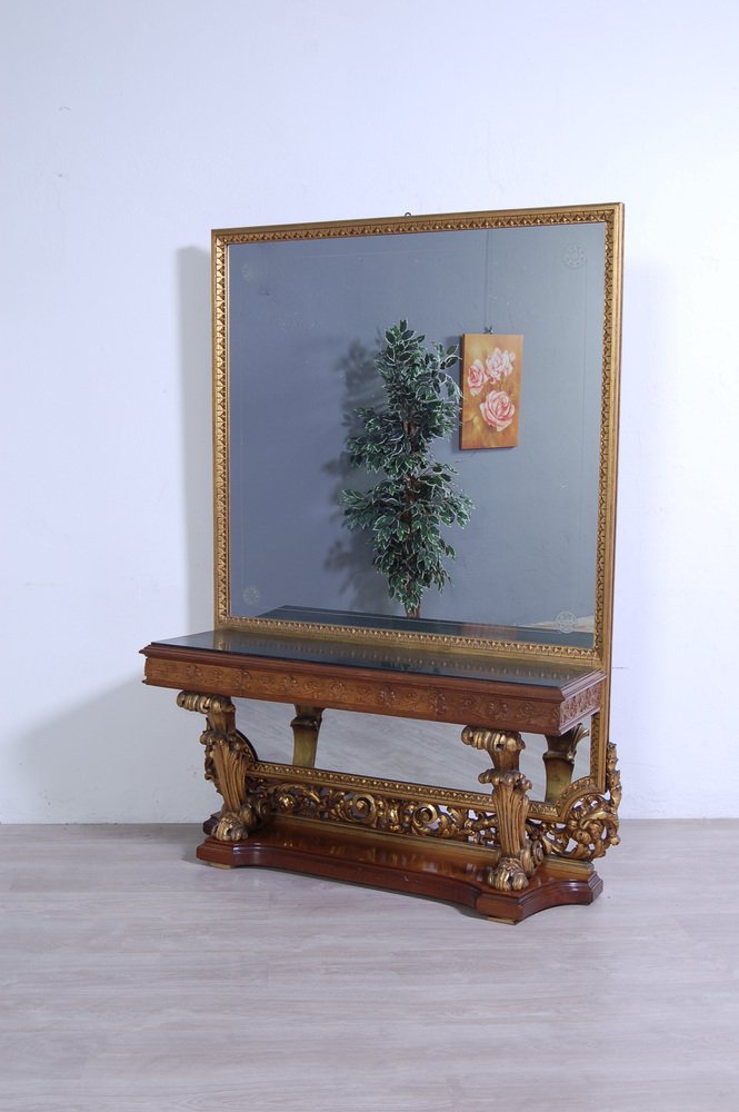 Large Liberty Mirror with Gilt Frame for sale at Pamono