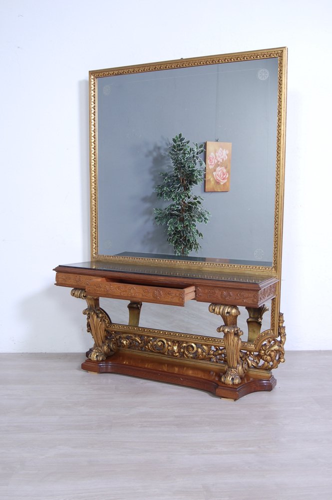 Large Liberty Mirror with Gilt Frame for sale at Pamono