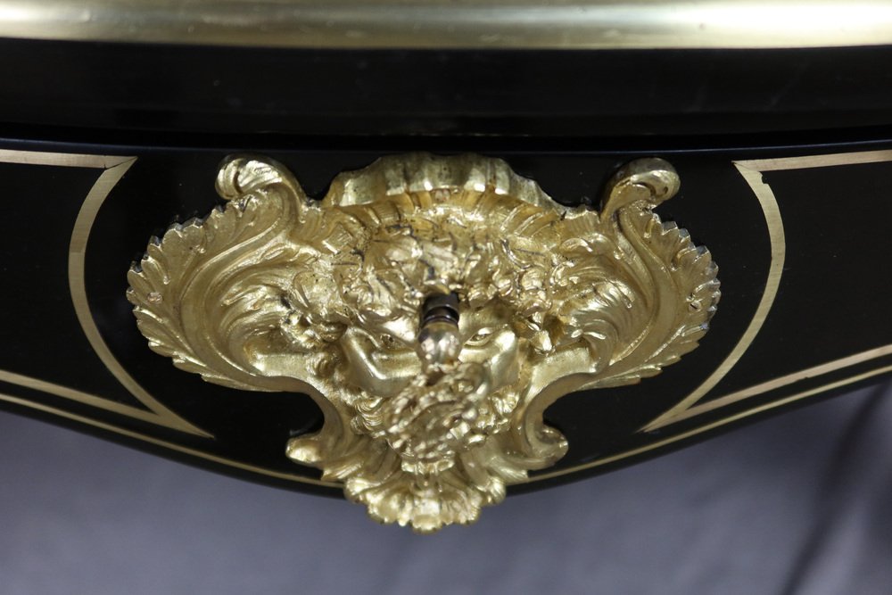 Louis XV Office Desk in Blackened Wood for sale at Pamono