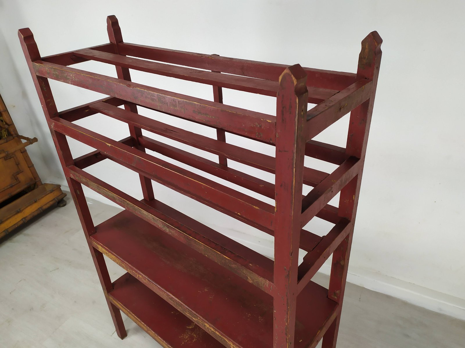 Vintage Patinated Wood Shelf for sale at Pamono