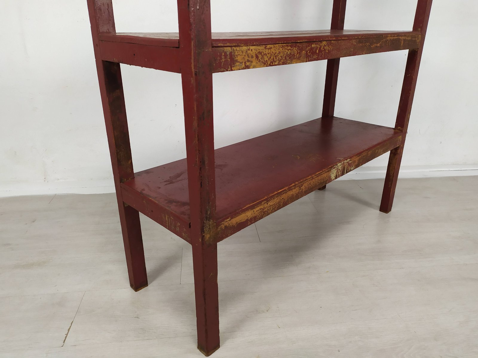 Vintage Patinated Wood Shelf for sale at Pamono