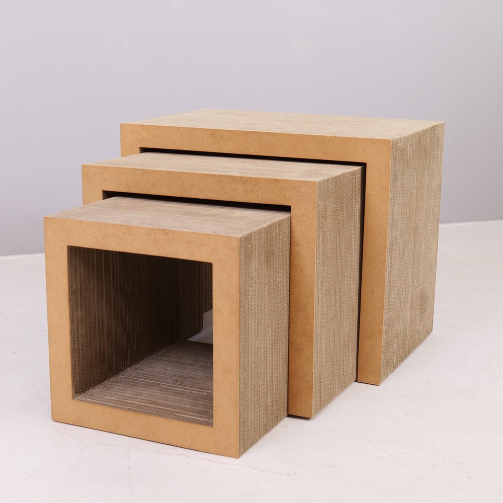 Easy Edges Series Set Tables by Frank Gehry for Vitra, 2001, Set of 3 ...