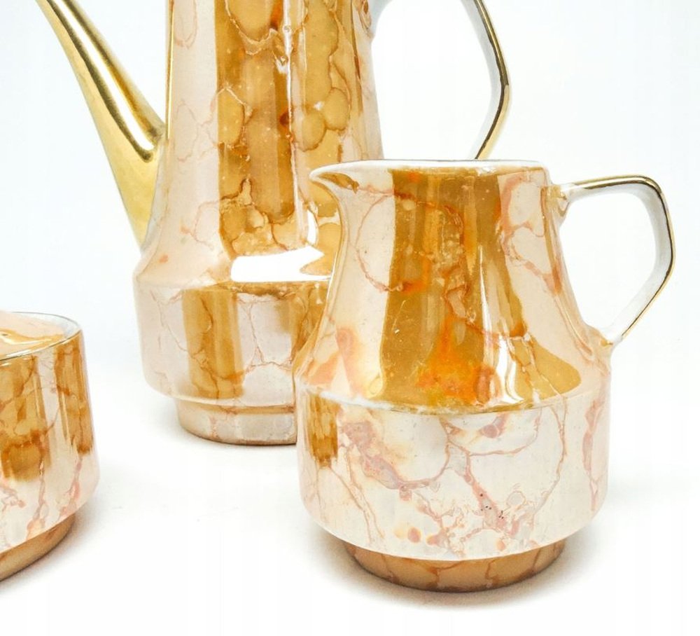 Roman Coffee Pot, Milk Jug and Sugar Bowl from Chodzież, 1970s, Set of ...