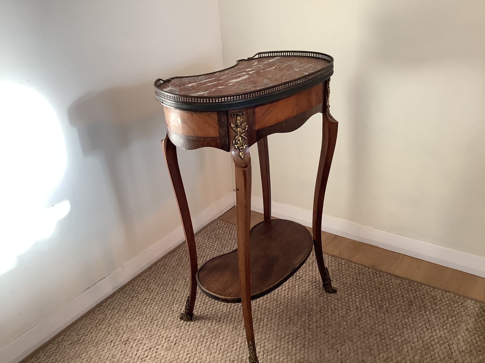 French Kidney-Shaped Occasional Table, 1920 for sale at Pamono