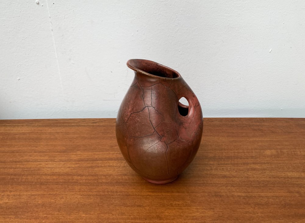 Art Deco German Studio Pottery Jug Carafe with Handle Hole by Paul ...