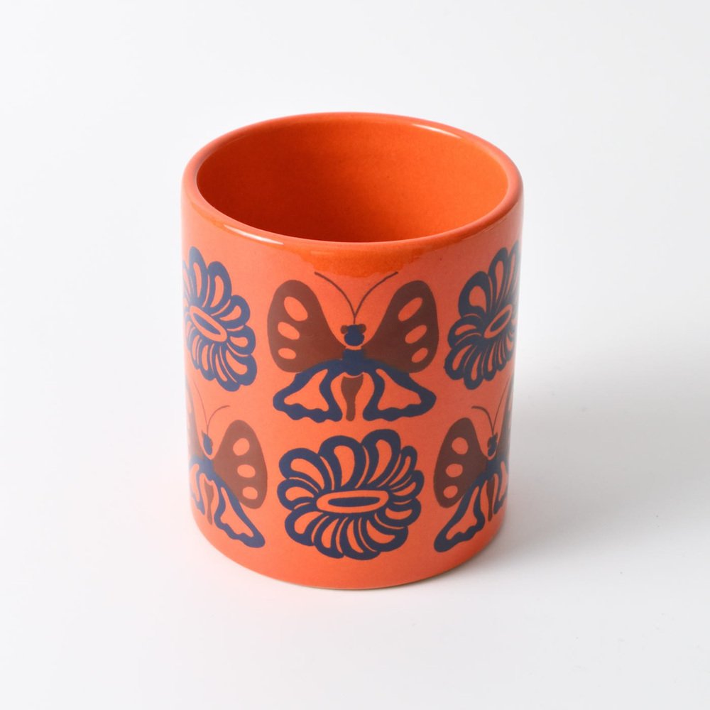 Vintage Orange Ceramic Mug from Waechtersbach, 1970s for sale at Pamono