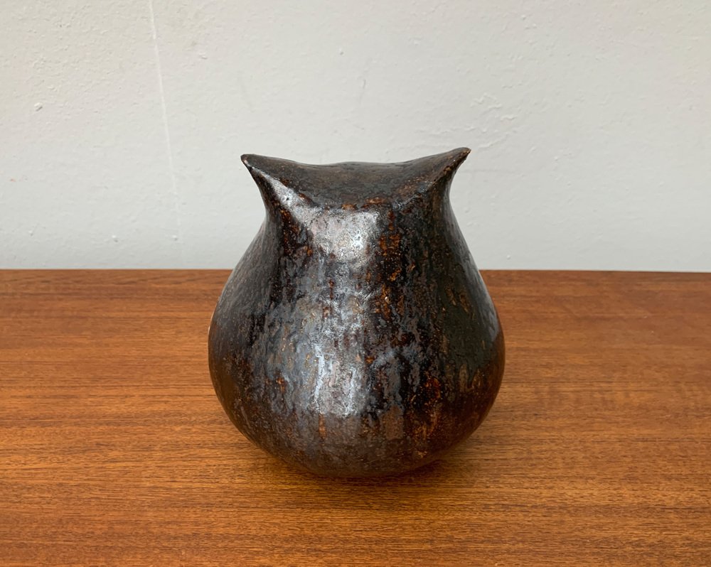 Large Studio Pottery Owl Sculpture, 1980s for sale at Pamono