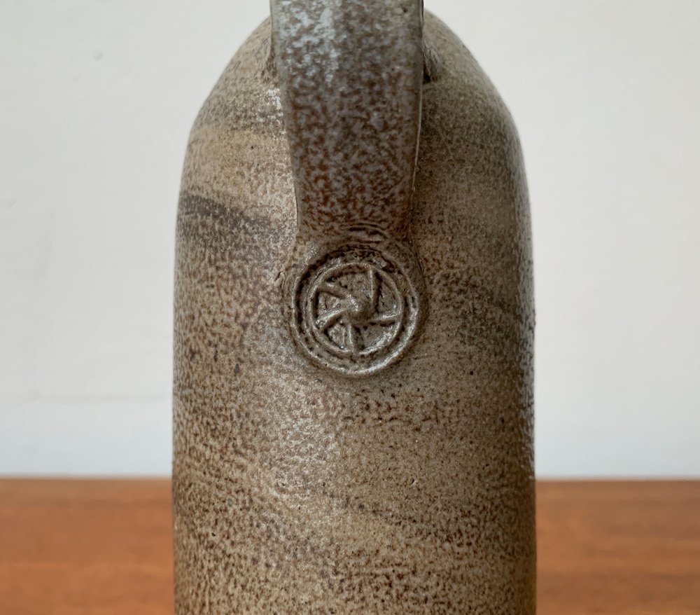 Mid-Century Minimalist Studio Pottery Carafe Vase, 1960s for sale at Pamono