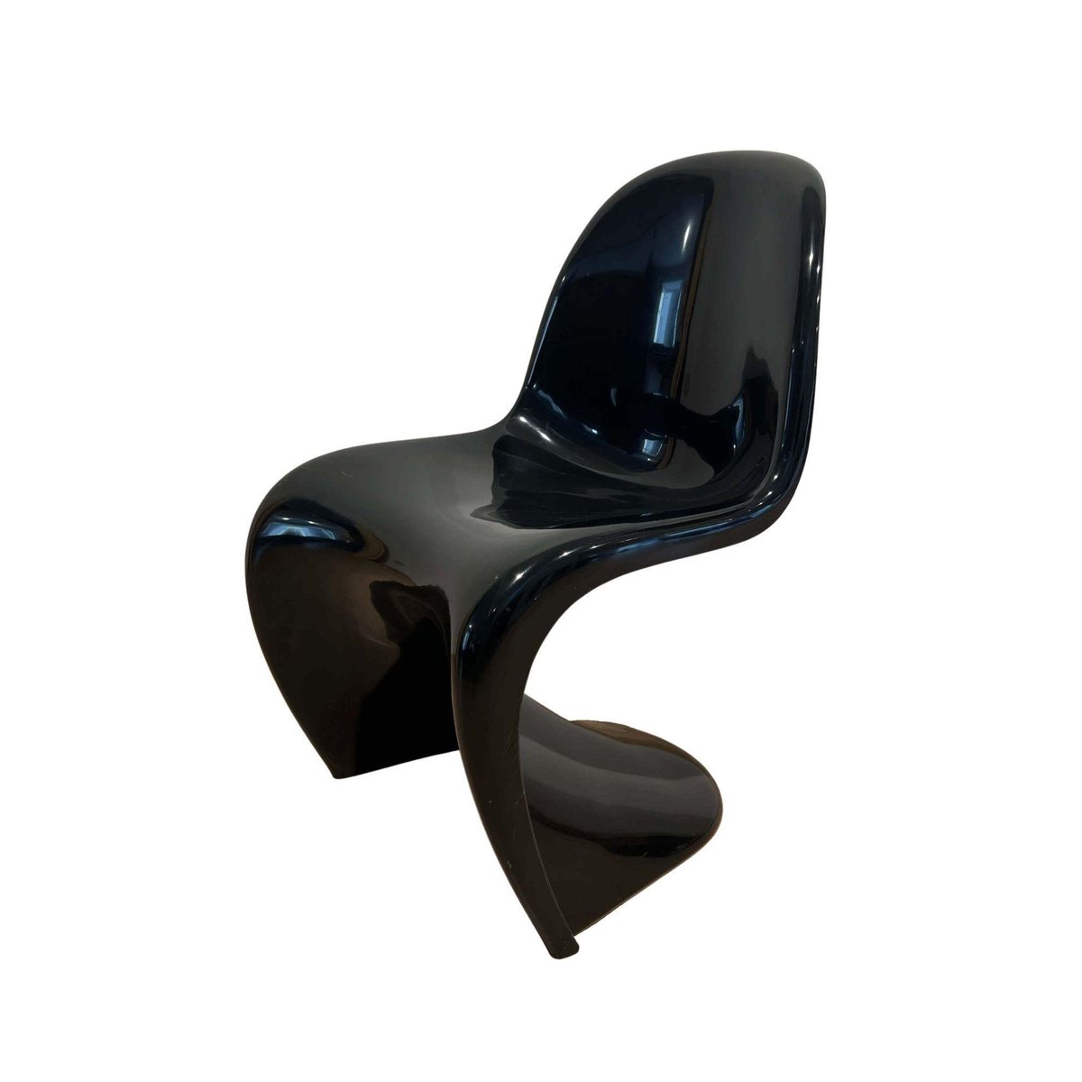 Panton Cantilever Chair in Black Pu by Verner Panton, Germany, 1971 for ...