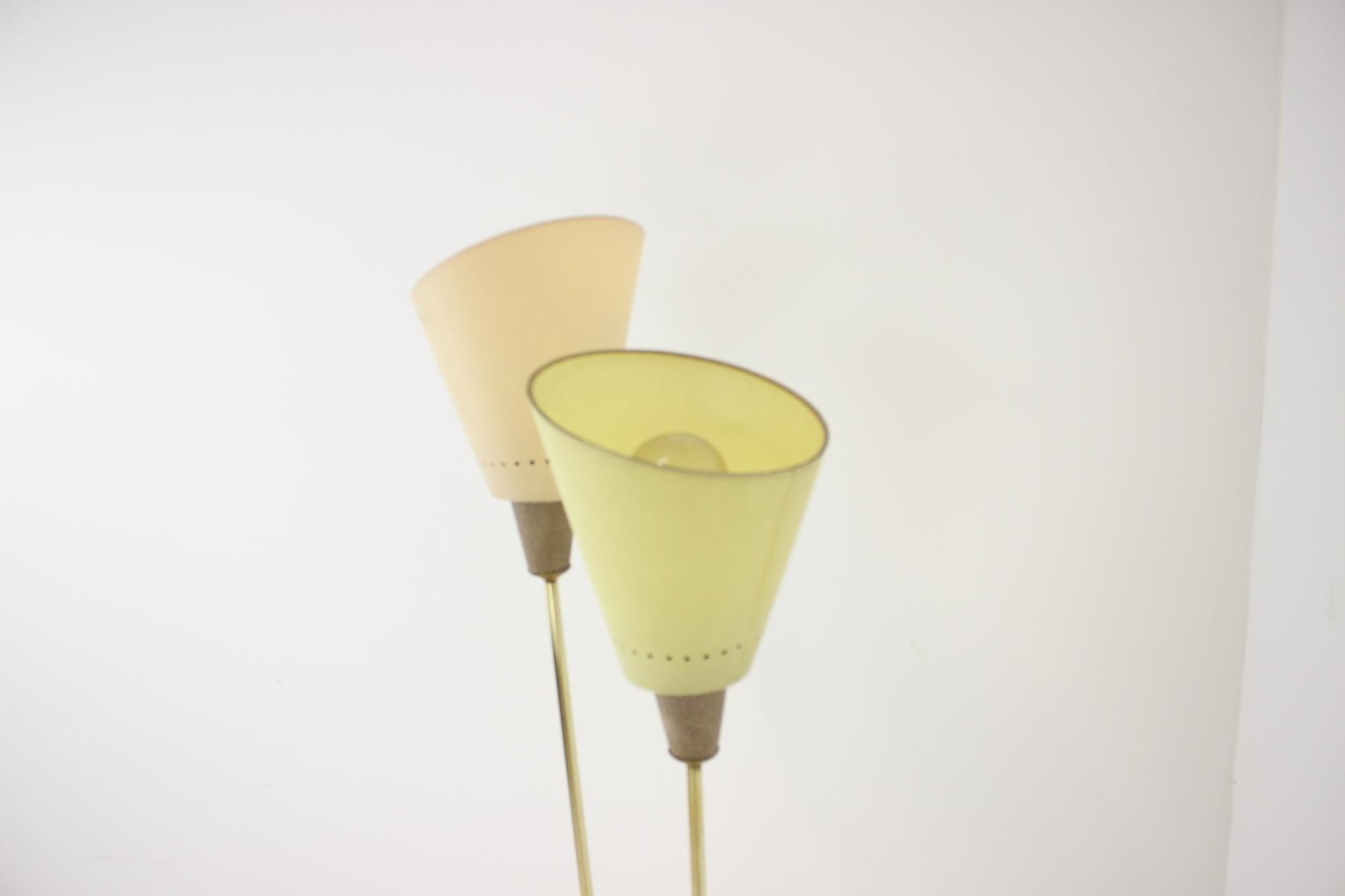 Brass Floor Lamp, Czechoslovakia, 1960s for sale at Pamono