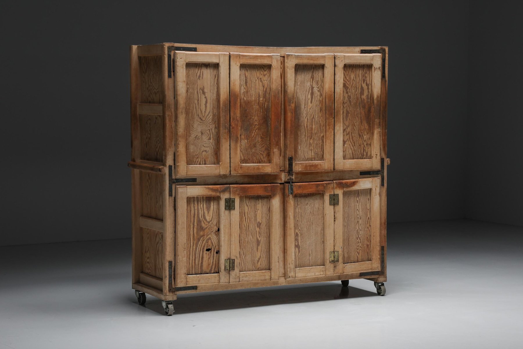 Meuble de Rangement Antique en Chêne, Début 20ème Siècle en vente sur ...