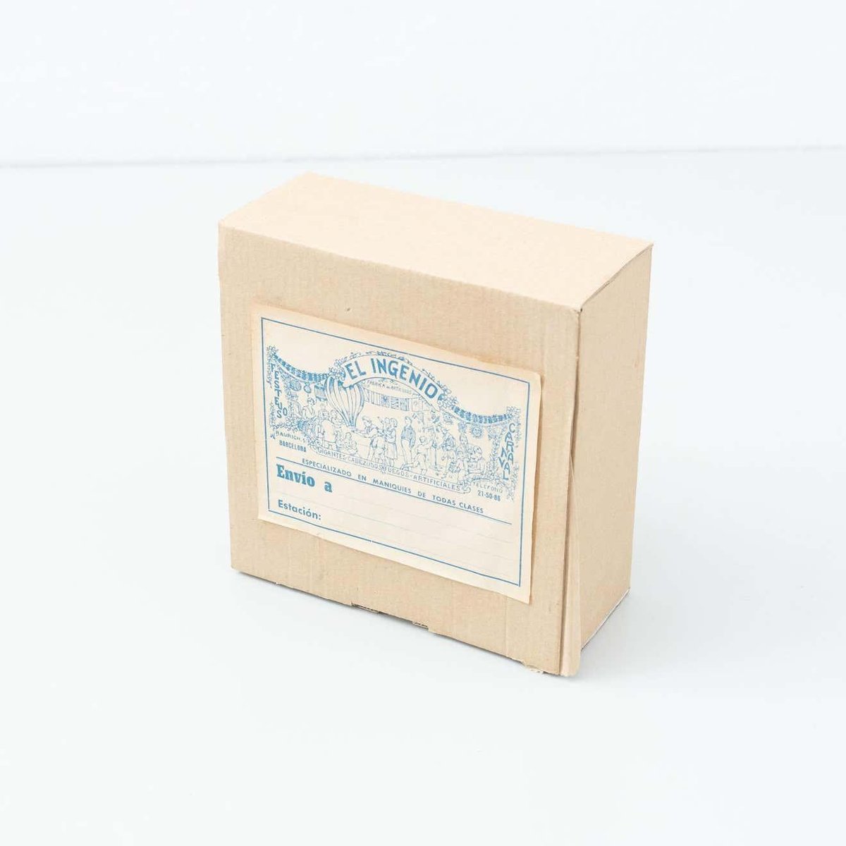 Antique Carnival Party Box with Original Objects, 1940s for sale at Pamono