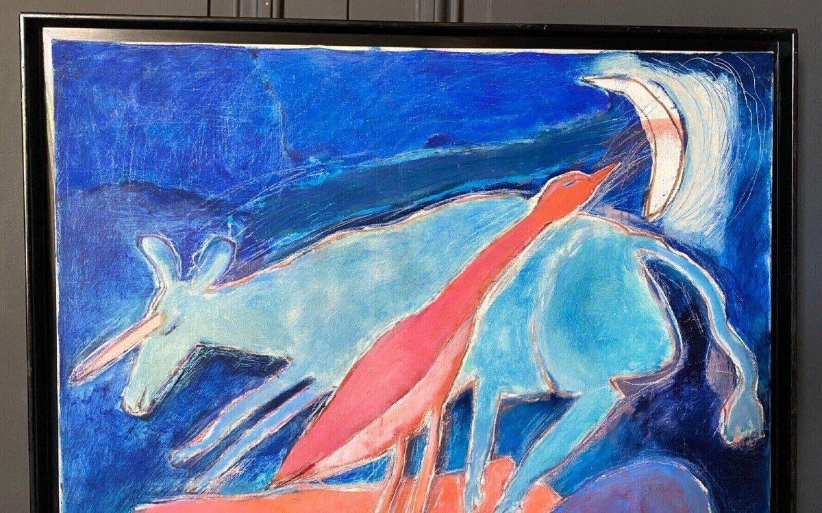 Elisabeth Chabin, Le Reve, 1989, Öl auf Leinwand bei Pamono kaufen