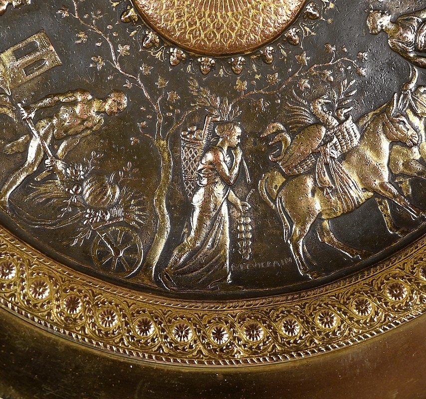 19th century Gilt Bronze Tazza Cup by F. Levillain, F. Barbedienne for ...