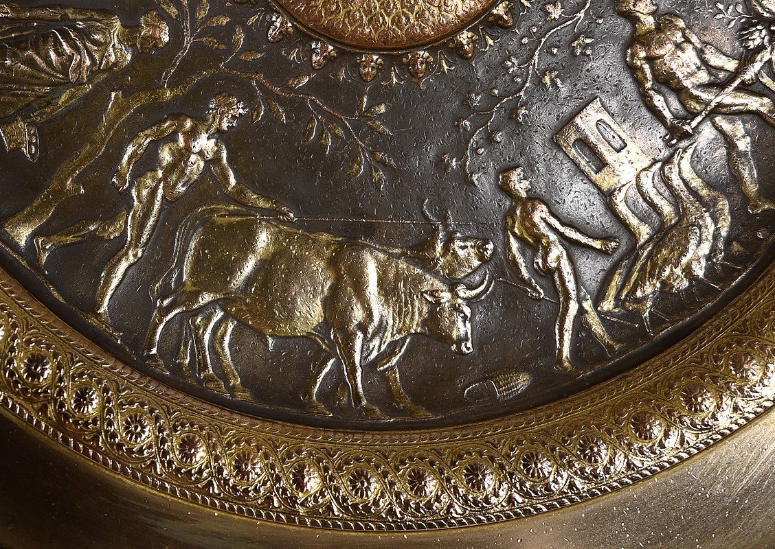 19th century Gilt Bronze Tazza Cup by F. Levillain, F. Barbedienne for ...