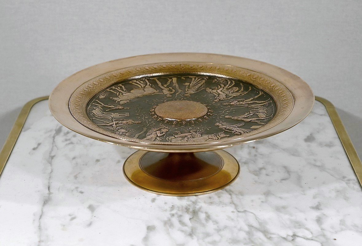 19th century Gilt Bronze Tazza Cup by F. Levillain, F. Barbedienne for ...