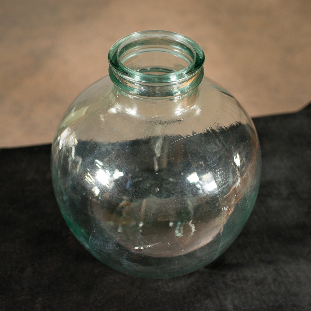 Large Antique English Victorian Glass Storage Jar, 1900s for sale at Pamono