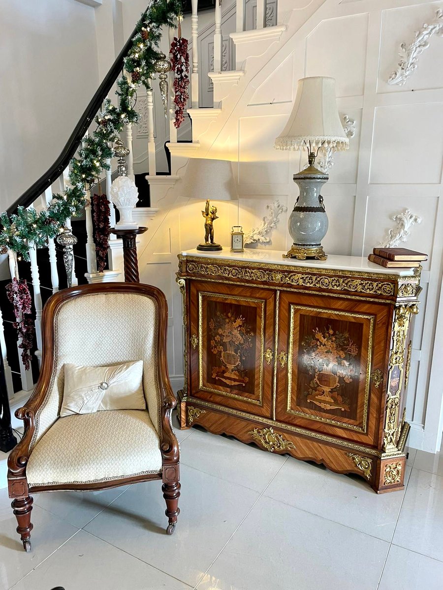 Large Antique Victorian China and Ormolu Table Lamp, 1880s for sale at ...