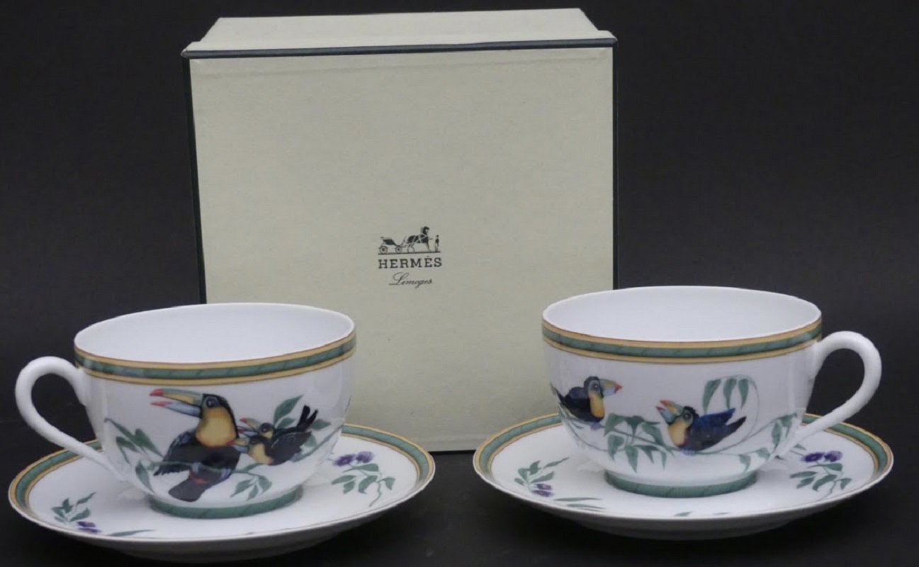 Toucan Teetassen von Hermes, 4er Set bei Pamono kaufen